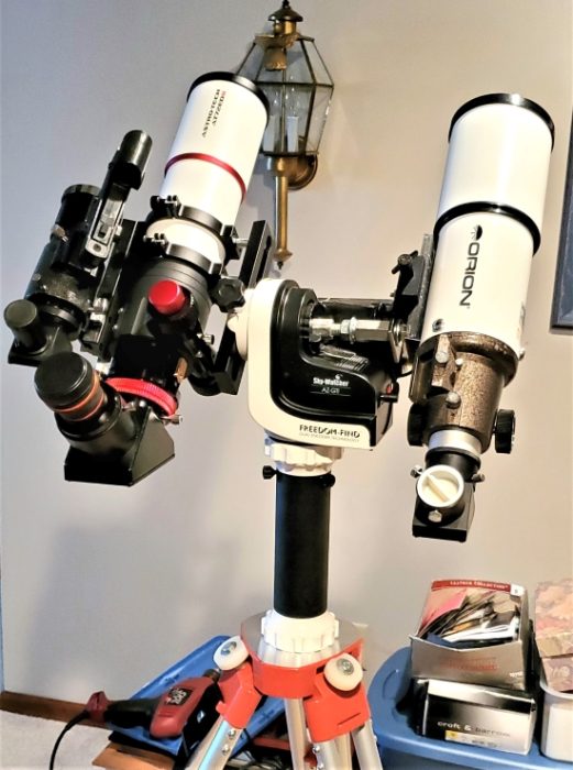 AZ-GTi owners...how to dual mount a second scope as a CW... - Mounts ...